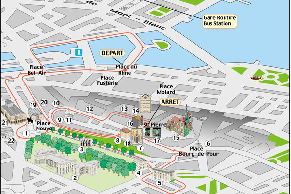 Ligne 1: Genève Vieille-Ville de Genève